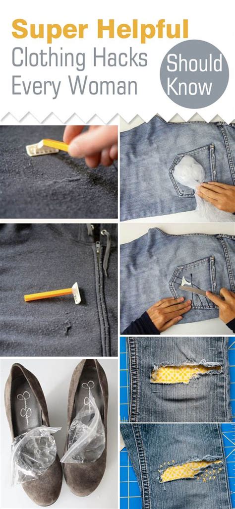 Super Helpful Clothing Hacks Every Woman Should Know Clothing Hacks
