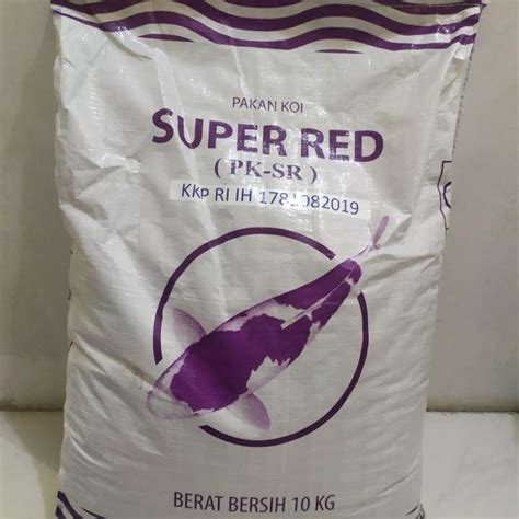 Jual Pakan Ikan Koi PK SR Super Red 2 Mm 10Kg Pelet Makanan Ikan Hias