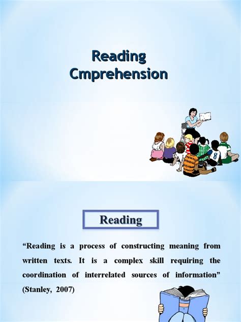 reading reading process reading comprehension
