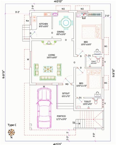 Vastu Sq Ft House Plan Indian Design