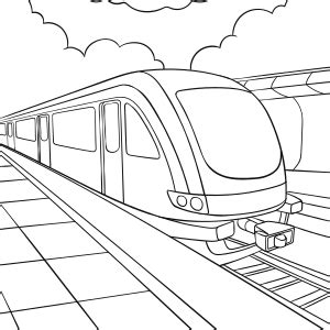 Tren Para Colorear F Cil Imprimible