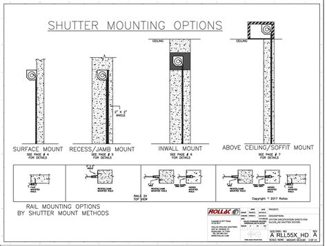 Rolling Shutter Installation Drawing Architect Application