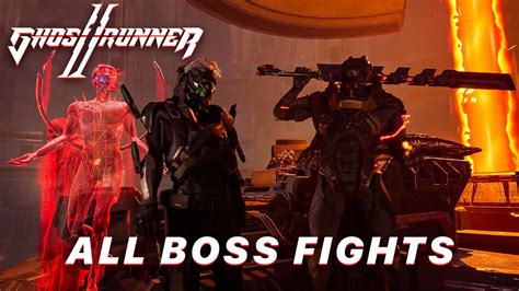 GHOSTRUNNER 2 All Bosses Gameplay All Boss Fights Full Game 4K 60FPS