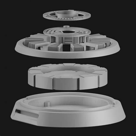 Wearable Iron Man Arc Reactor 3d Printing Model STL