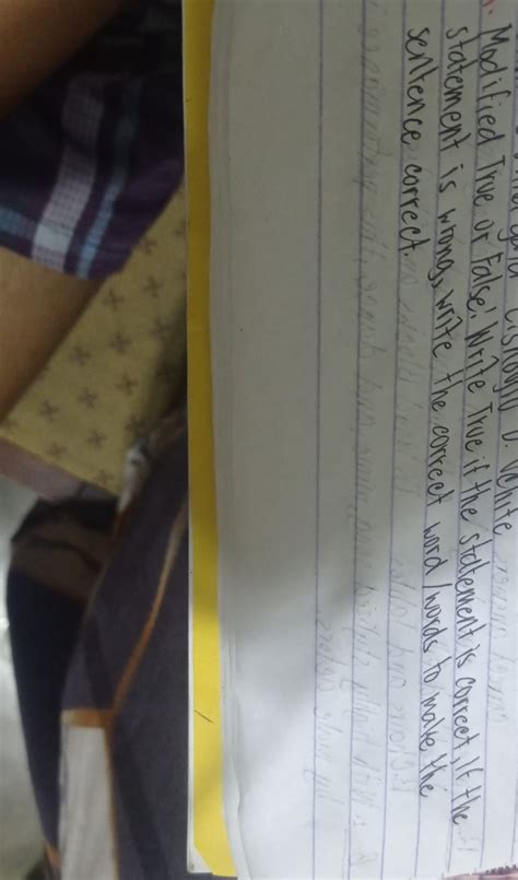 solved modified true or false write true it the staktement is correet it the statement is