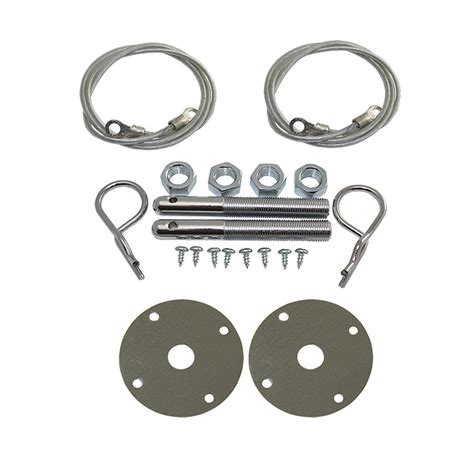 7701 Hood Pin Kit With Flip Over Clips 12″ Dia Chrome Steel Specialty Products Company