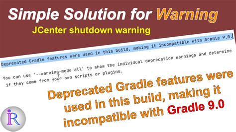 Fix Deprecated Gradle Features Were Used In This Build Making It