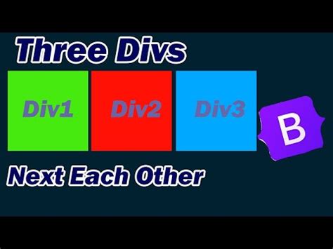 Aligning Divs Side By Side Bootstrap Tutorial Youtube