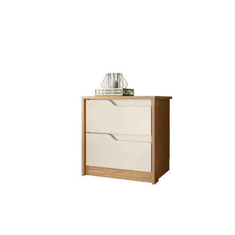 Mesa de Cabeceira 2 Gavetas Flex Doble Albatroz Móveis MadeiraMadeira