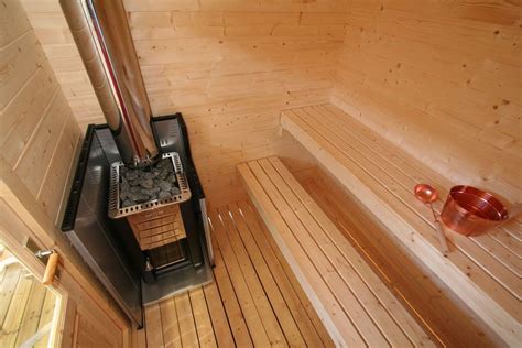 Sauna Mit Holzofen Harvia Gartensauna Au Ensauna Saunaofen Holzbeheizt