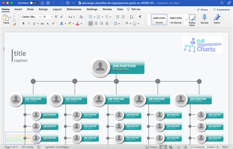 ᐈ Descargar GRATIS Plantillas Organigramas Word y Power Point