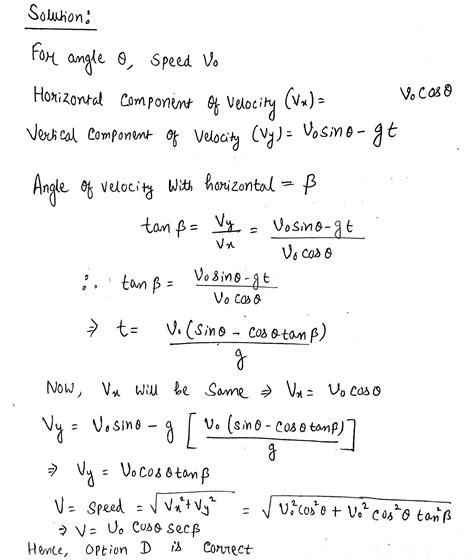 a projectile is fired with a speed v0 at an angle theta with the horizontal when the speed of