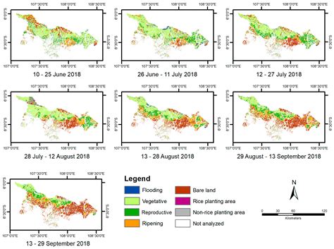 remote sensing free full text automatic mapping of rice growth stages using the integration