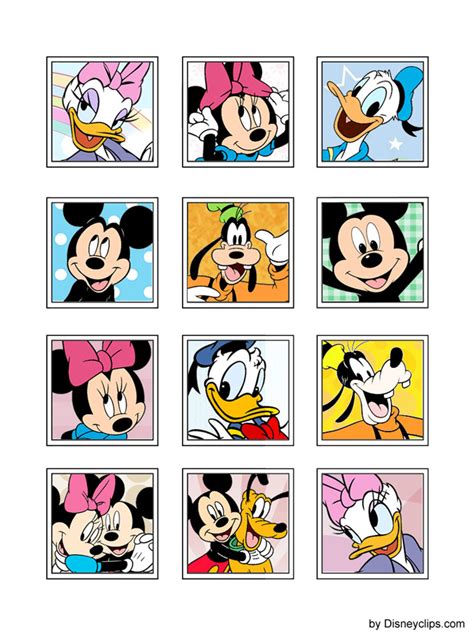 Mickey Minnie Donald Daisy Goofy Pluto Stickers Mickey And