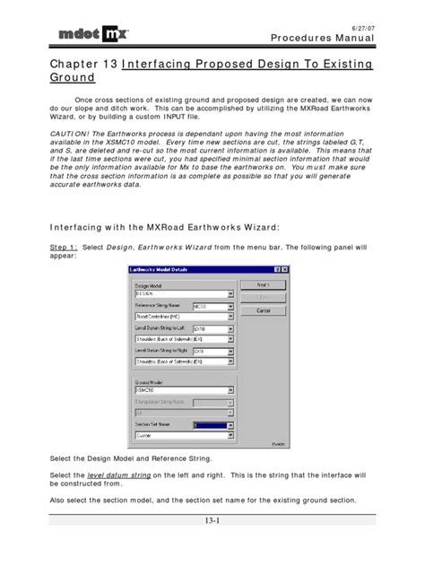 chapter 13 interfacing proposed design to existing ground procedures manual pdf string