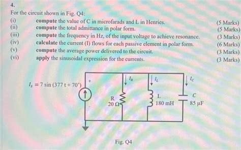 Solved For The Circuit Shown In Fig Q I Ii