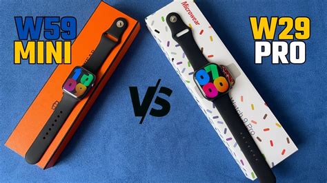 COMPARATIVO Smartwatch W29 PRO Vs Smartwatch W59 Mini Qual A MELHOR