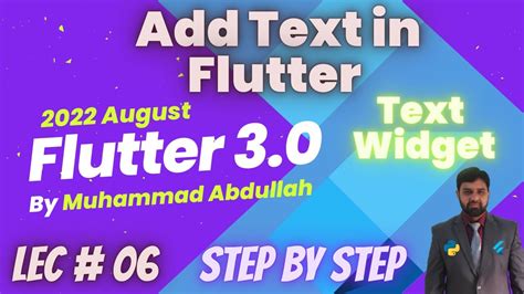 Add Text In Flutter Flutter Complete Course In Hindi 2022 YouTube