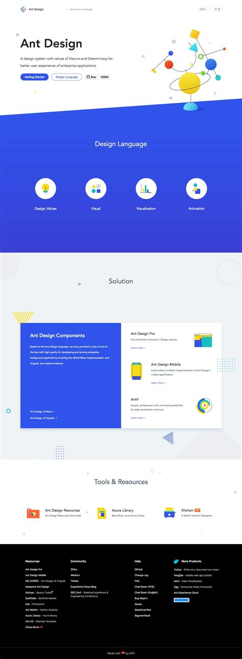 Ant Design Website Design Lapa Ninja