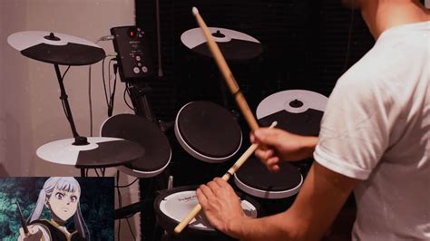 Black Clover Op Full Gamusharaby Miyuna Drum Cover Youtube