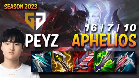 GEN Peyz APHELIOS Vs JINX ADC KR Ranked YouTube