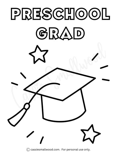 Cute Graduation Coloring Pages Cassie Smallwood Preschool
