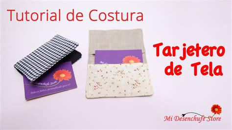 Tutorial 40 Como Hacer Un Tarjetero De Tela YouTube