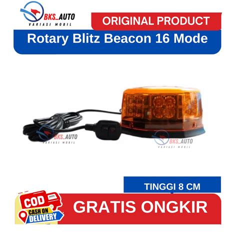 Jual Lampu Variasi Mobil Truk Led Rotary Rotari Blitz Beacon 16 Mode 12