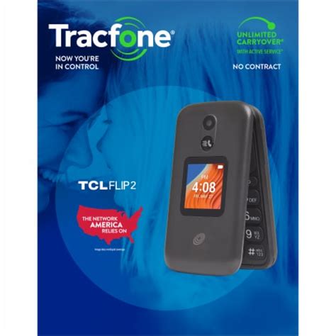 Tracfone Tcl Flip Gb Prepaid Feature Phone Black Ct Kroger
