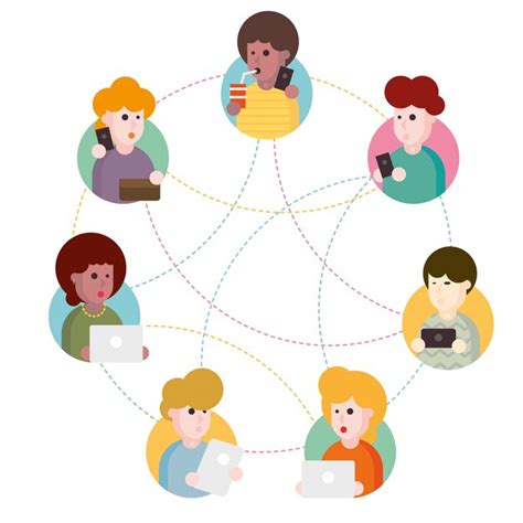 Premium Vector Illustration Of An Abstract Social Network Scheme