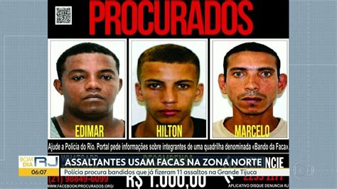 Polícia busca assaltantes que usam facas Bom Dia Rio G1