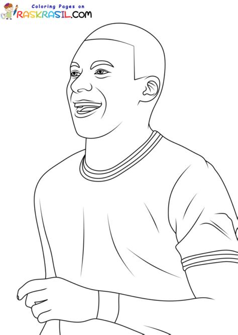 Disegni di Kylian Mbappé da Colorare