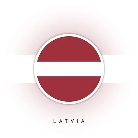 Premium Vector Round Flag Of Latvia And Shadow Effect