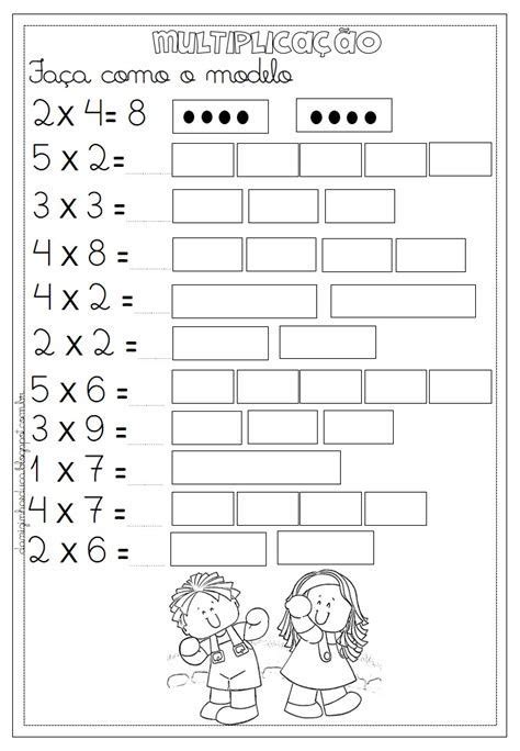 Atividades Multiplicação Inicial 2º Ano Dani Educar Math