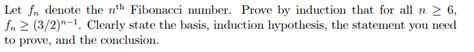 solved let fn denote the nth fibonacci number prove by