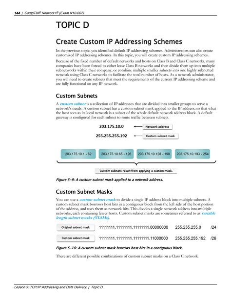 SOLUTION Lesson 5 4 Create Custom Ip Addressing Schemes Studypool