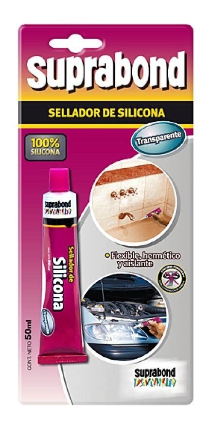 Sellador Silicona Suprabond Pomo 25cc Transparente Original