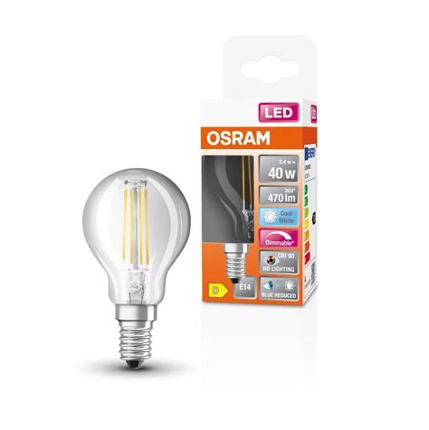 Osram LED Filament Superstar Tropfen P Klar 300 3 4 40W 940