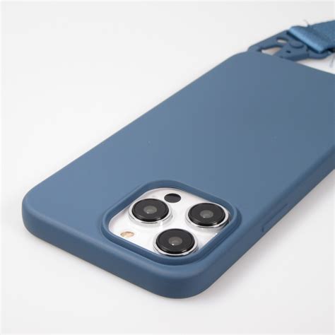 iPhone 14 Pro Max Case Hülle Silikon matt mit Trageschlaufe und