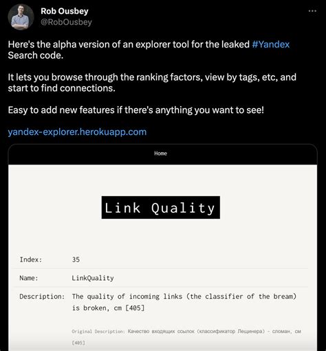 What The Yandex Code Leak Revealed About Search Engines