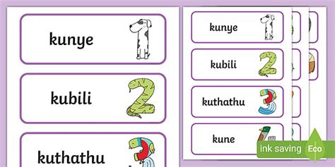 Colours In Zulu And Numbers In Zulu Twinkl