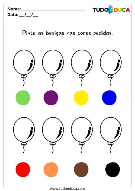 11 Atividades As Cores Para O Maternal
