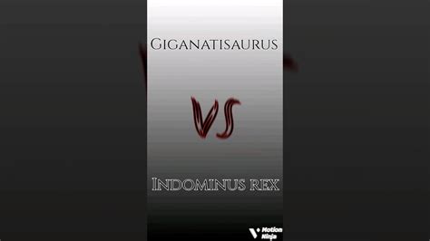 Indominus Rex VS Giganotosaurus YouTube