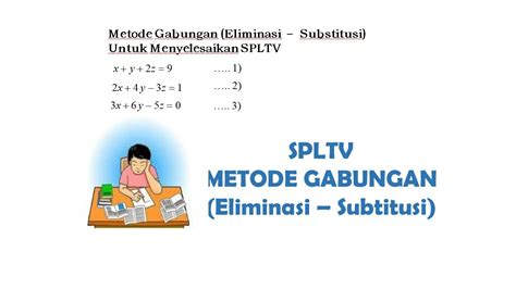 SPLTV Metode Gabungan Eliminasi Subtitusi YouTube
