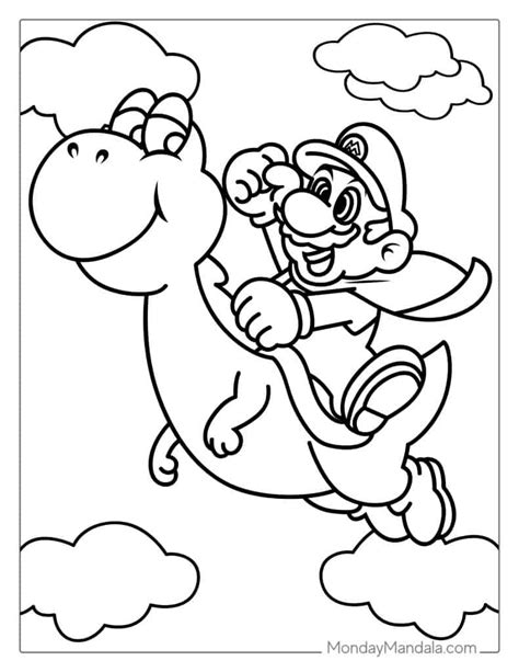 Mario Luigi And Yoshi Coloring Pages