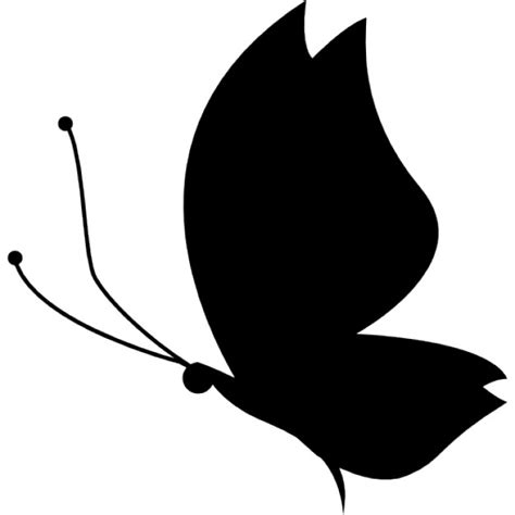 Butterfly Side Outline Clip Art