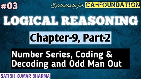 03 CHAPTER 9 PART 2 NUMBER SERIES CODING DECODING And ODD MAN