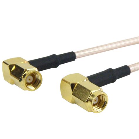 RA SMC Plug To RA SMC Plug Cable RG316 Coax In 72 Inch