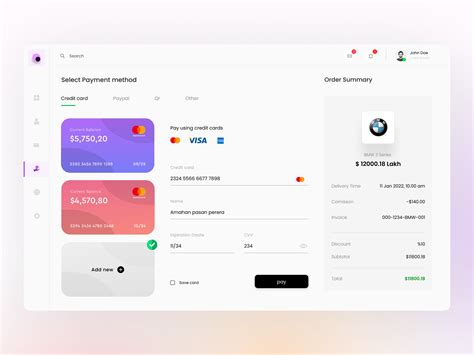 Payment Dashboard Ui Design Behance