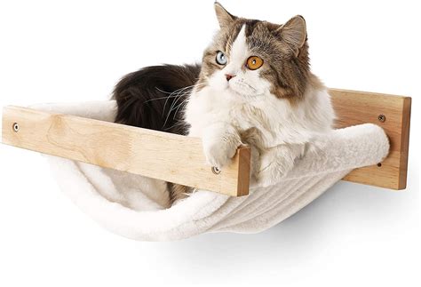 FUKUMARU Cat Hammock Wall Mounted Large Cats Shelf Holds Up To 40 Lbs